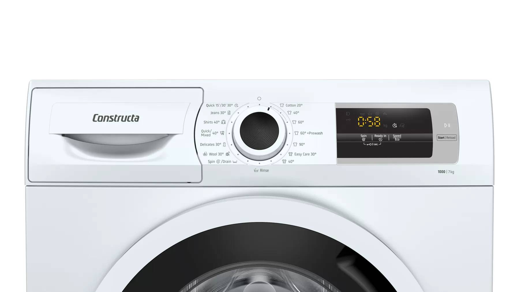 מכונת כביסה 8 ק''ג Constructa קונסטרוקטה CWF12N28IL מתצוגה | אינסייל
