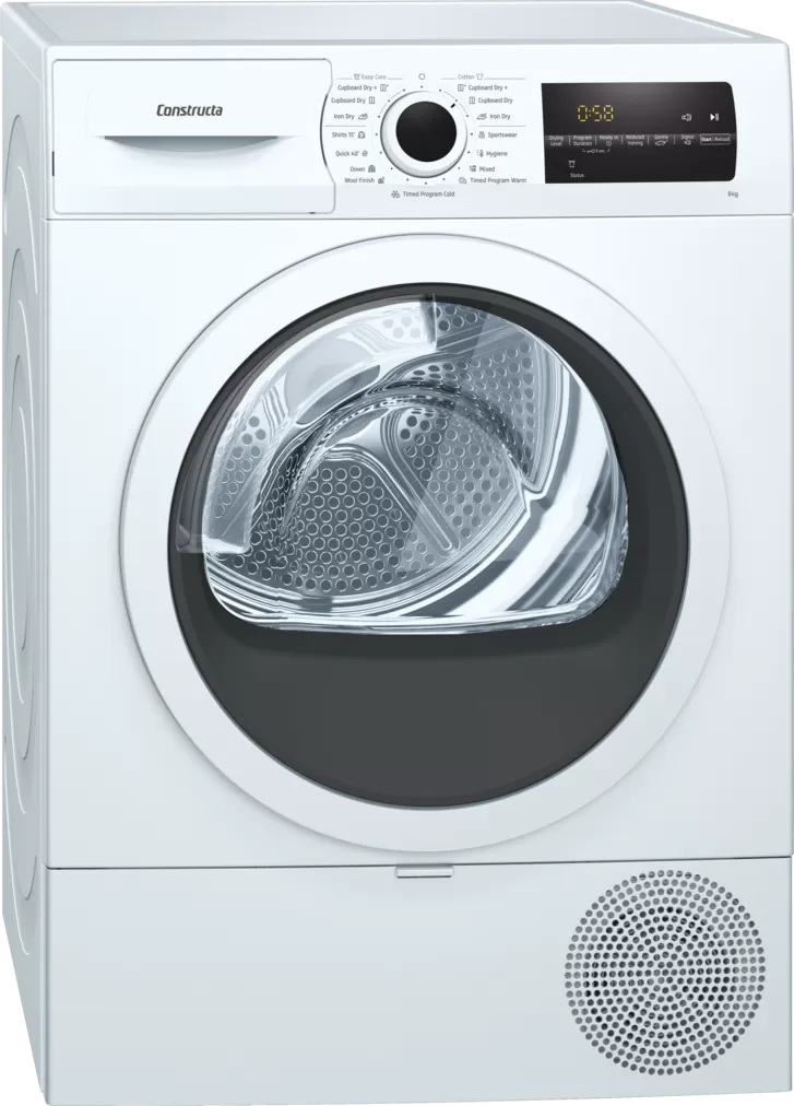 מייבש כביסה 9 ק''ג קונדנסור Constructa קונסטרוקטה CWK7G590IL מתצוגה | אינסייל