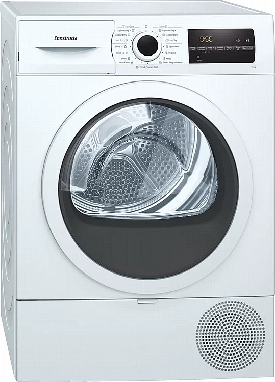 מייבש כביסה 9 ק''ג קונדנסור Constructa קונסטרוקטה CWK7G590IL מתצוגה | אינסייל