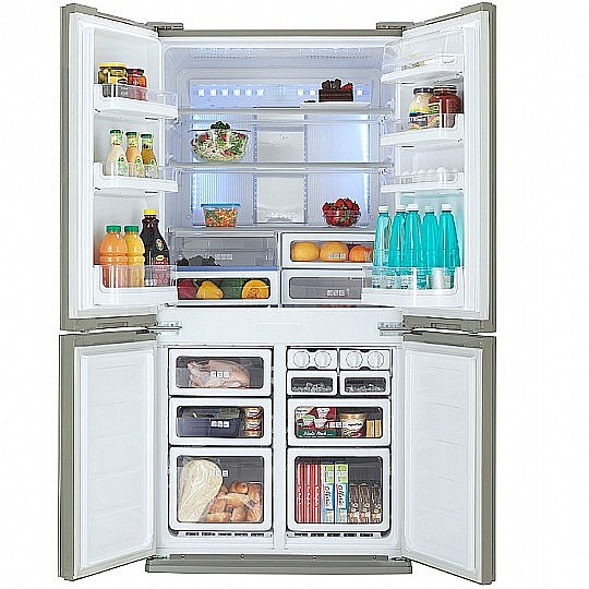 מקרר שארפ 4 דלתות SJR8610 615 ליטר מתצוגה | אינסייל