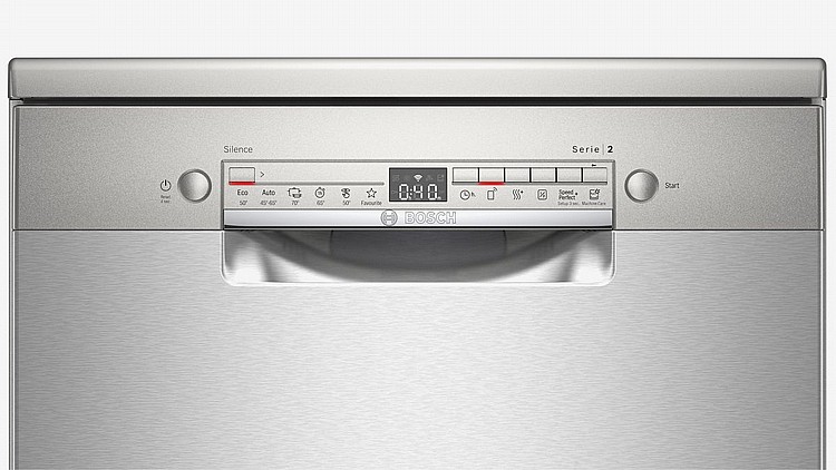 מדיח כלים רחב דמוי נירוסטה Bosch SMS2HAI12E בוש ללא סימני טביעות אצבע ...